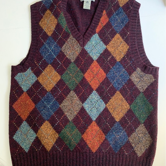 Sweaters | Vintage Christopher Hayes Pure Wool Argyle Vest Medium ...